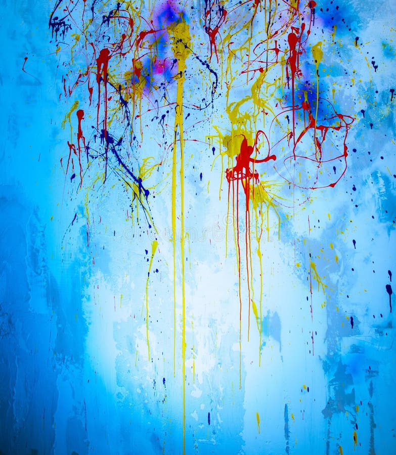 Wall with paint splashes stock image. Image of stain - 38475267
