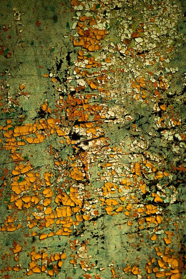 Wall Painted with Colorful Old Peeling Paints Stock Image - Image of ...