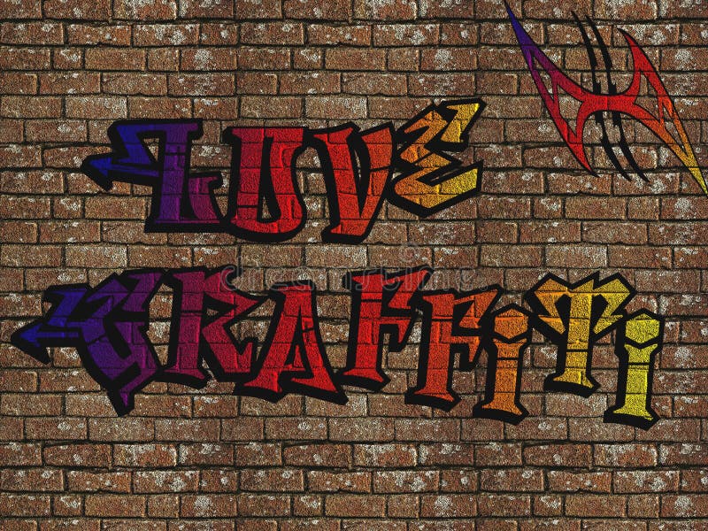 Cook Graffiti on Restaurant Brick Wall Editorial Stock Photo ...