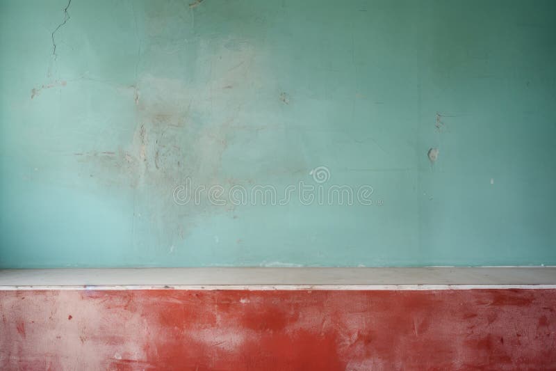A Wall Painted Over with Fresh Paint Stock Photo - Image of interior ...