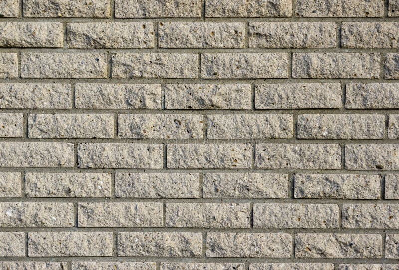 Wall and Wall Paneling with Grouted Bright Clinker Bricks Stock Photo ...