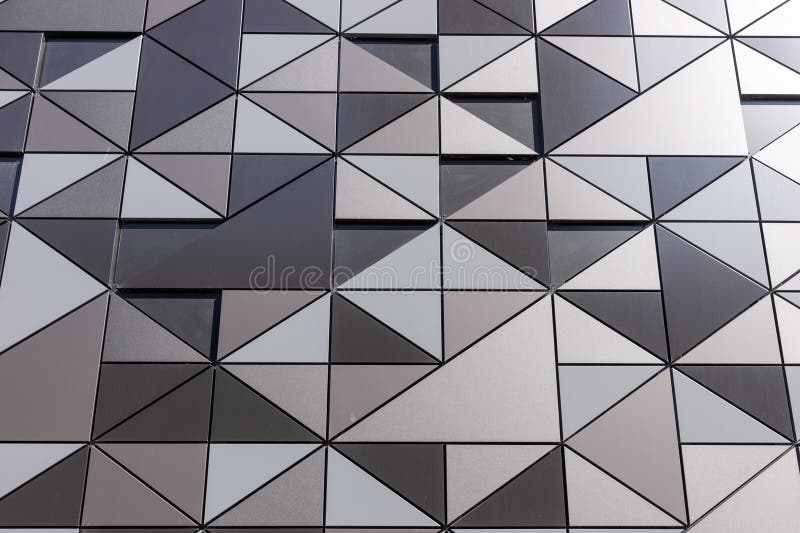 Wall Paneling with Mosaic Triangle Background Pattern in Brown Tones ...