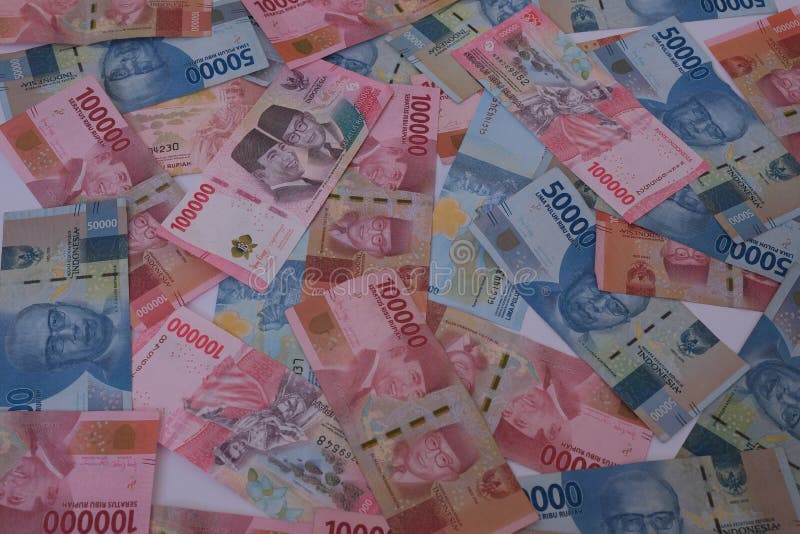 Wall Paper of Rupiah Money Scattered on the Floor Stock Image - Image ...