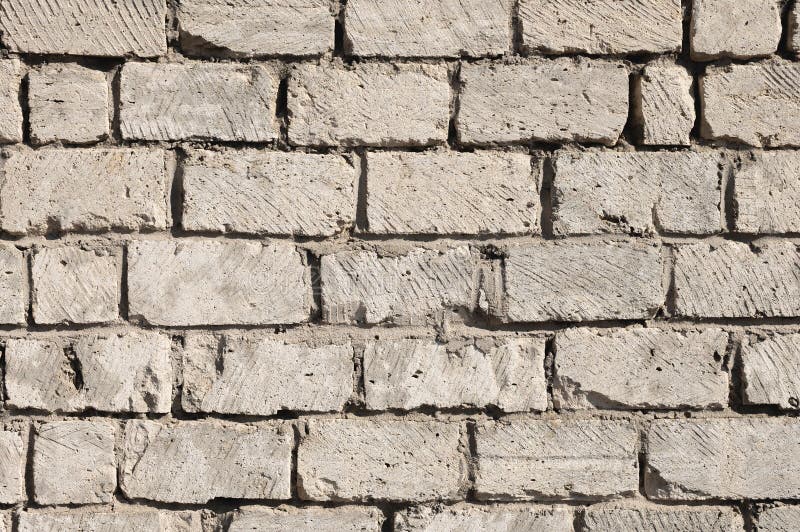 Wall Pattern Dirty Cement Assorted Bricks. Cement-stained Wall from ...