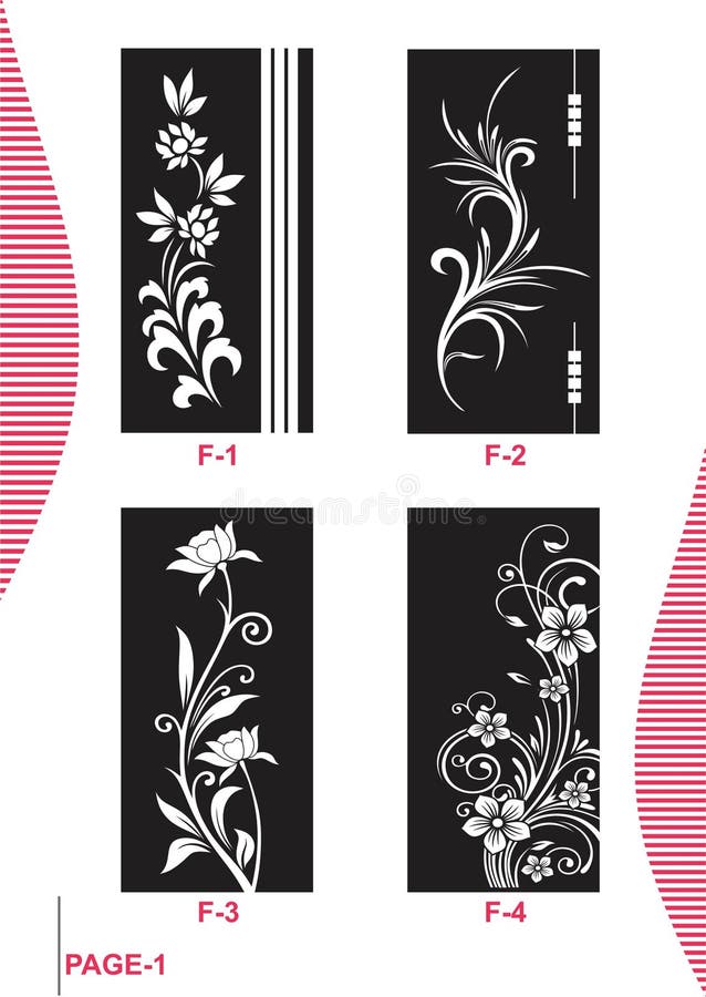 Wall Pattern Screen Pattern Decorative Door Wall - Cdr X6 for Laser ...