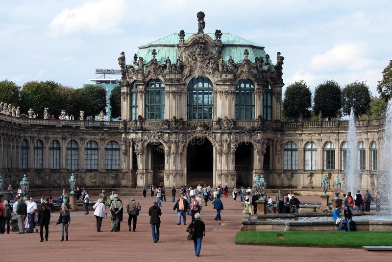 The Wall Pavilion at the the Zwinger on a Sunny Day in the Fall ...