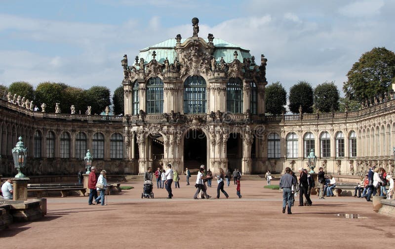 The Wall Pavilion at the the Zwinger on a Sunny Day in the Fall ...