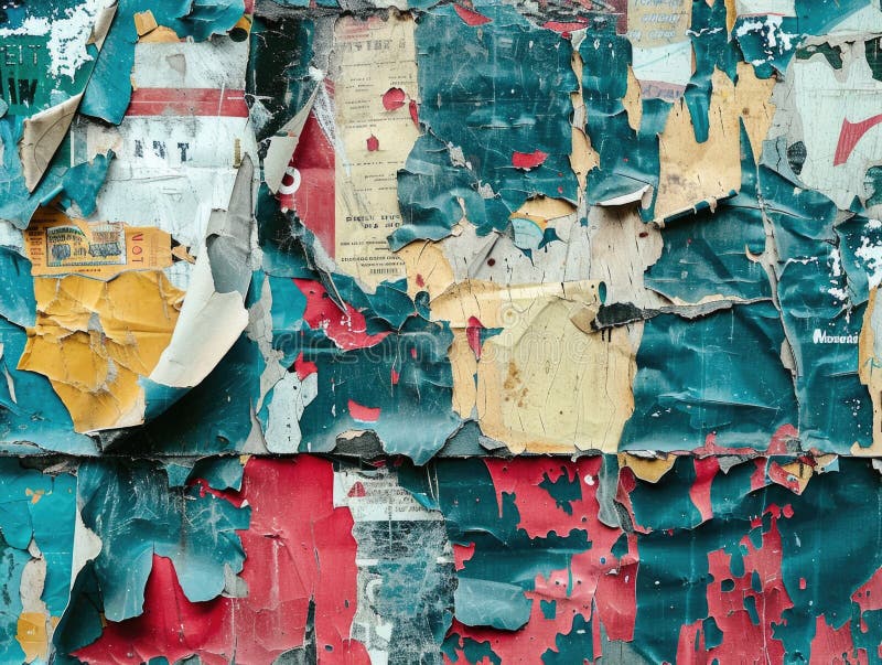 Peeling Paint on Wall stock photo. Image of design, worn - 376958914
