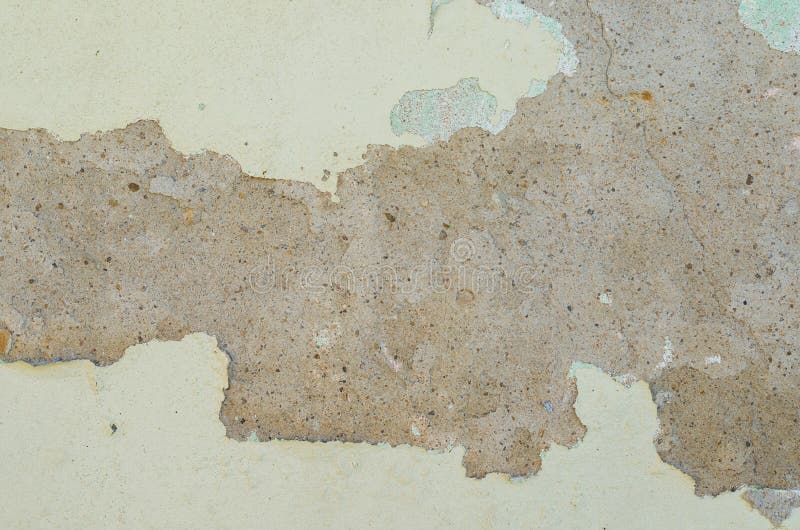 Wall with Peeling Paint, Paint Problem. Inadequate Paint System, Water ...