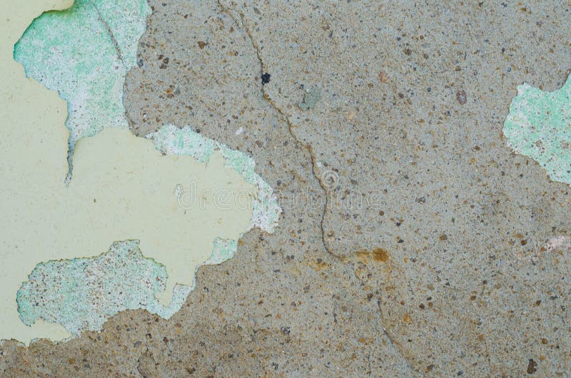 Wall with Peeling Paint, Paint Problem. Inadequate Paint System, Water ...