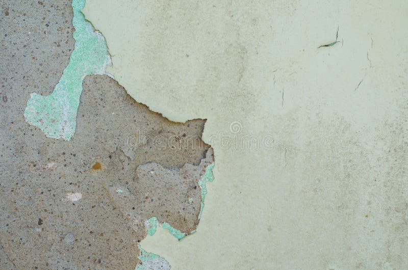 Wall with Peeling Paint, Paint Problem. Inadequate Paint System, Water ...