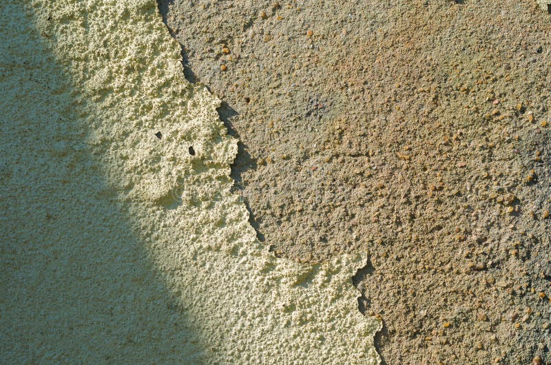 Wall with Peeling Paint, Paint Problem. Inadequate Paint System, Water ...