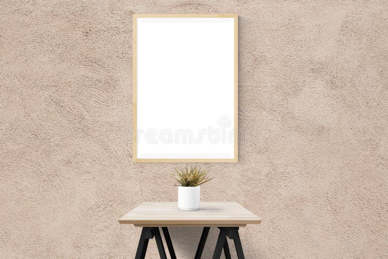 Blank Frame Above Table Picture. Image: 83076102
