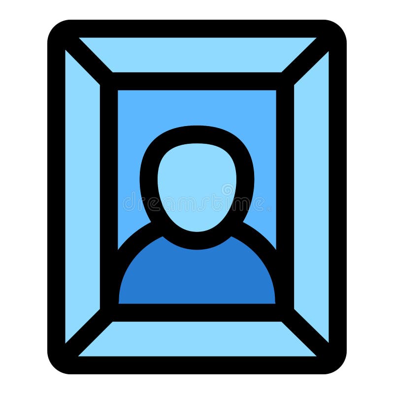 Wall Picture Portrait Icon, Outline Style Stock Vector - Illustration ...