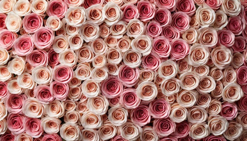 Pink Floral Rhapsody Waltz stock illustration. Illustration of petal ...