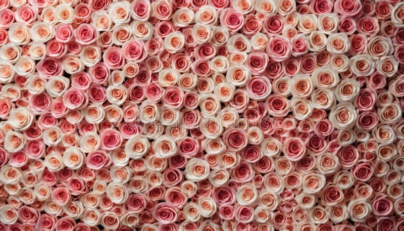 Pink Floral Rhapsody Waltz stock illustration. Illustration of note ...