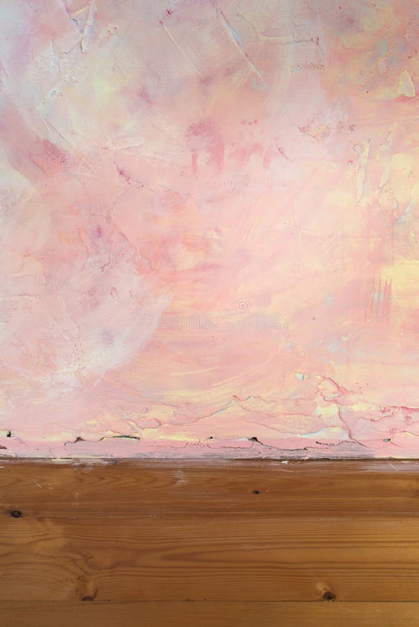 Wall with Pink and Yellow Texture Stock Illustration - Illustration of ...