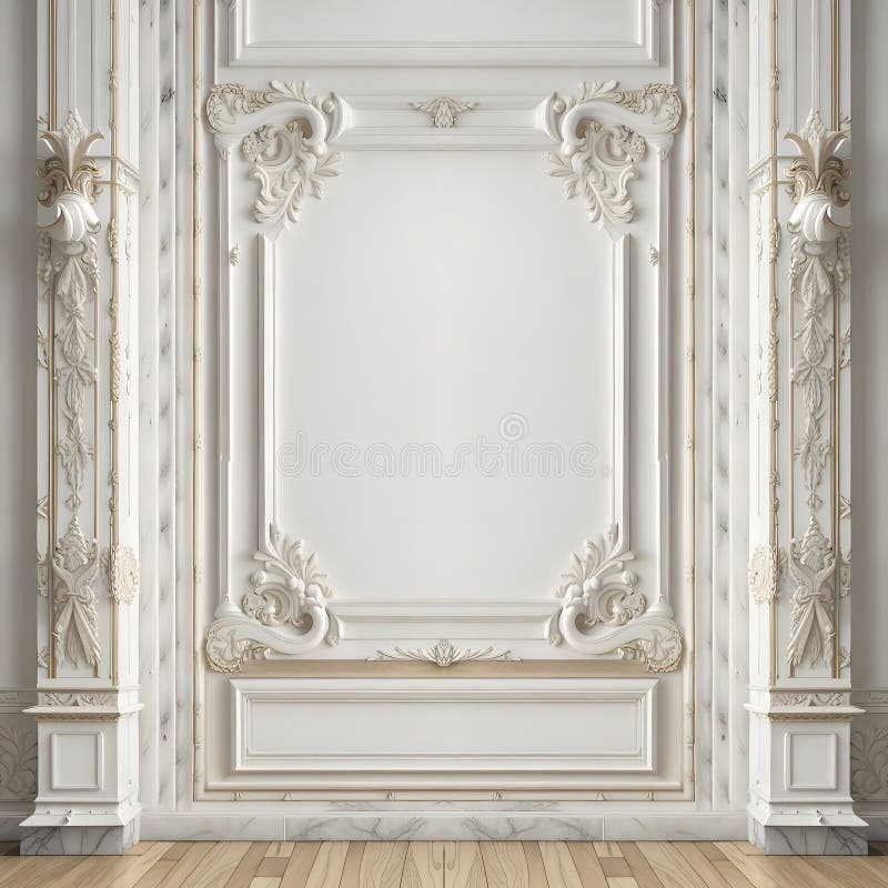 Wall Plaster Decoration Classic Column Ai Generator Stock Illustration ...