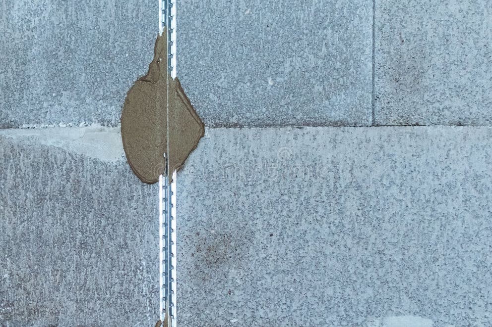 Wall plastering work stock photo. Image of profile, guide - 263192272