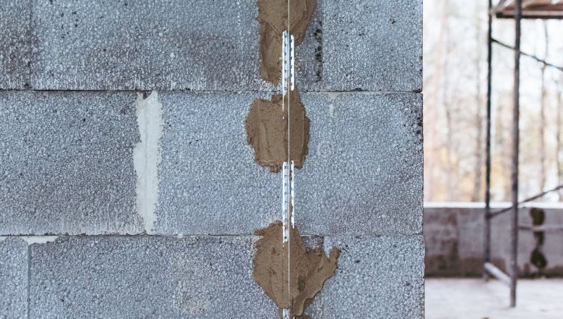 Wall plastering work stock image. Image of industrial - 263192275