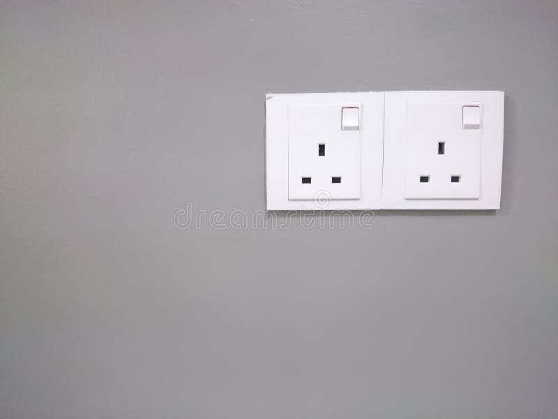 Wall point plug stock image. Image of danger, electric - 110983857