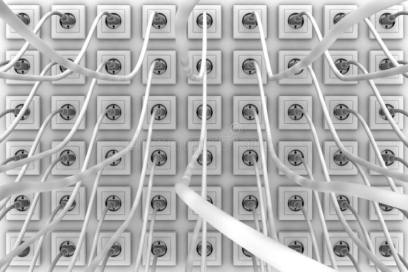 Plugs stock vector. Illustration of appliance, deco, cartoon - 75337066