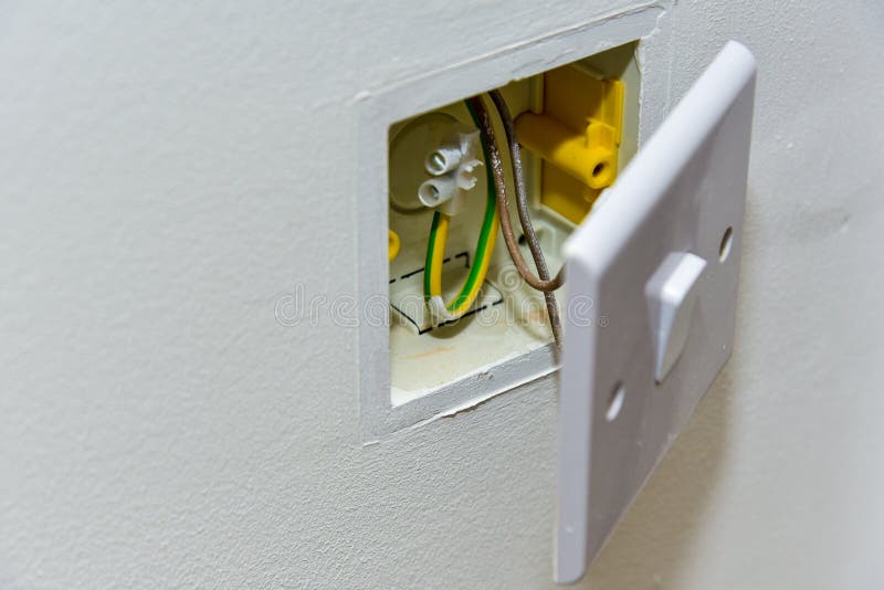 Wall power socket stock photo. Image of electric, circuit - 113320852