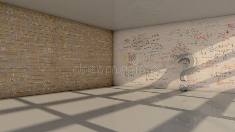 Wall problems stock illustration. Illustration of decide - 35814658