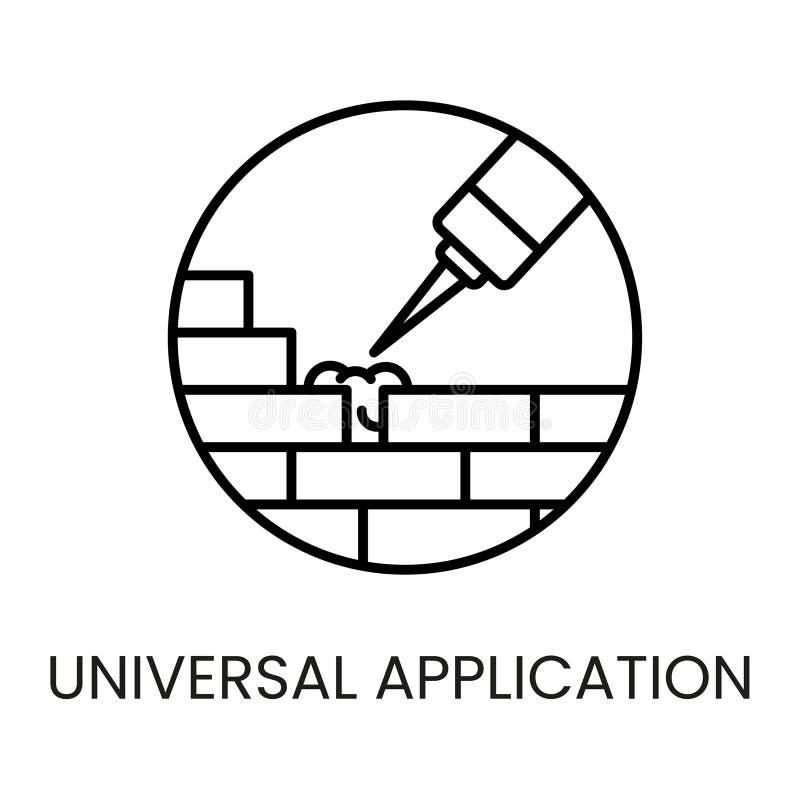 Wall Protection with Polyurethane Foam Line Vector Icon with Editable ...