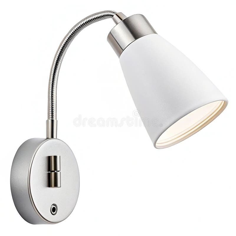 Wall Reading Light with Swivel Head and USB Port Stock Illustration ...