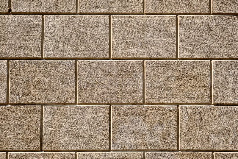 Wall with Rectangular Brown Stone Slabs Stock Image - Image of building ...