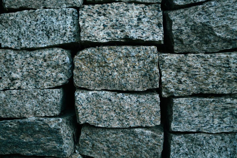 Wall of rectangular stones stock photo. Image of exterior - 125572254