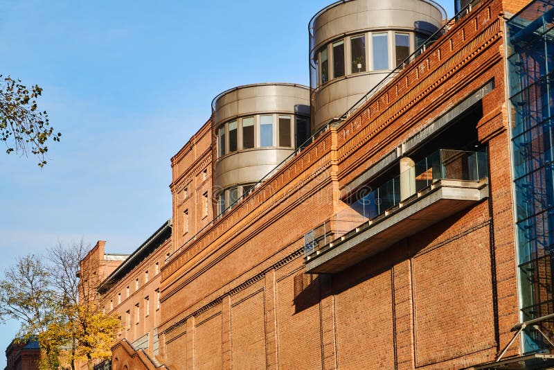 Wall Red-brick Building of Old Brewery Editorial Stock Photo - Image of ...