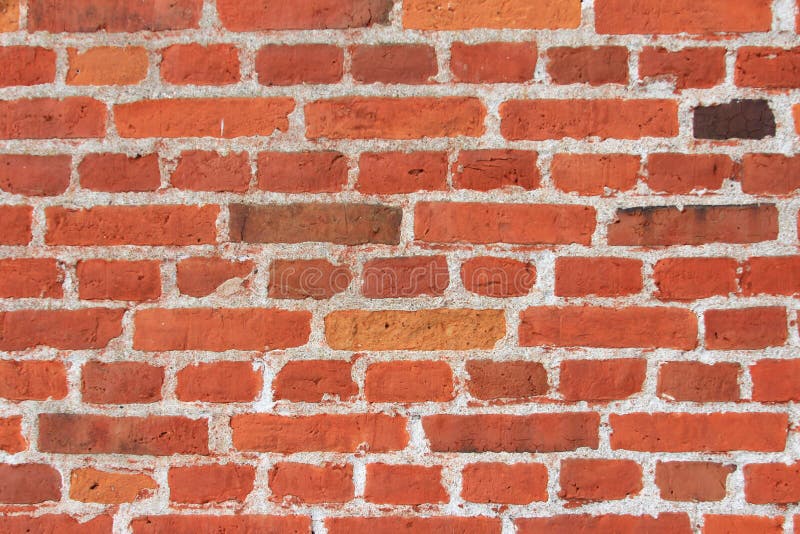 Wall of red bricks stock photo. Image of reddish, regular - 34649446