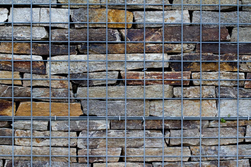 Stones River Wire Wall stock photo. Image of wall, stack - 33454508