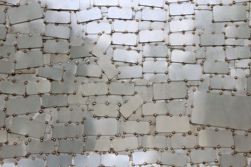 Wall with rivets five stock image. Image of metal, texture - 153236319