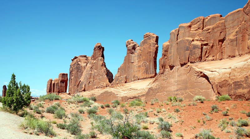 Wall of Rocks stock image. Image of panoramic, erosion - 12541597