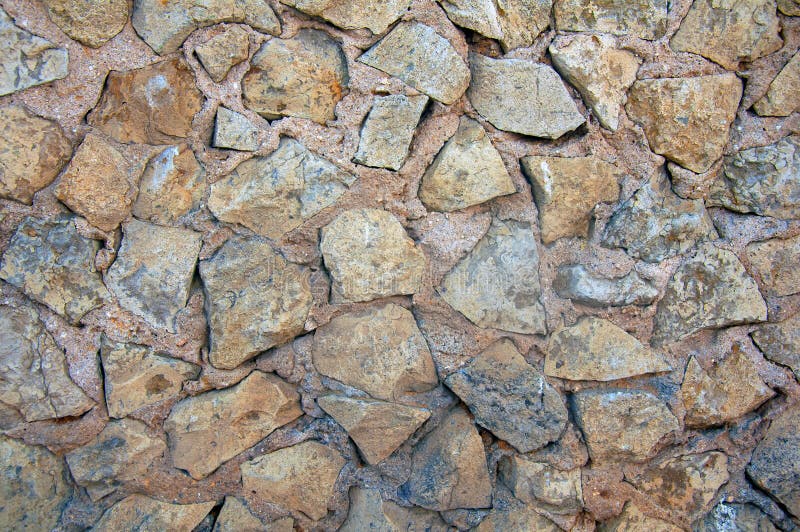 The Wall of Rough Grey Sharp Stones Stock Photo - Image of grey ...