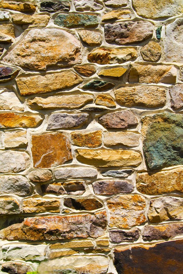 Wall of rough stone stock photo. Image of masonry, gray - 205148718