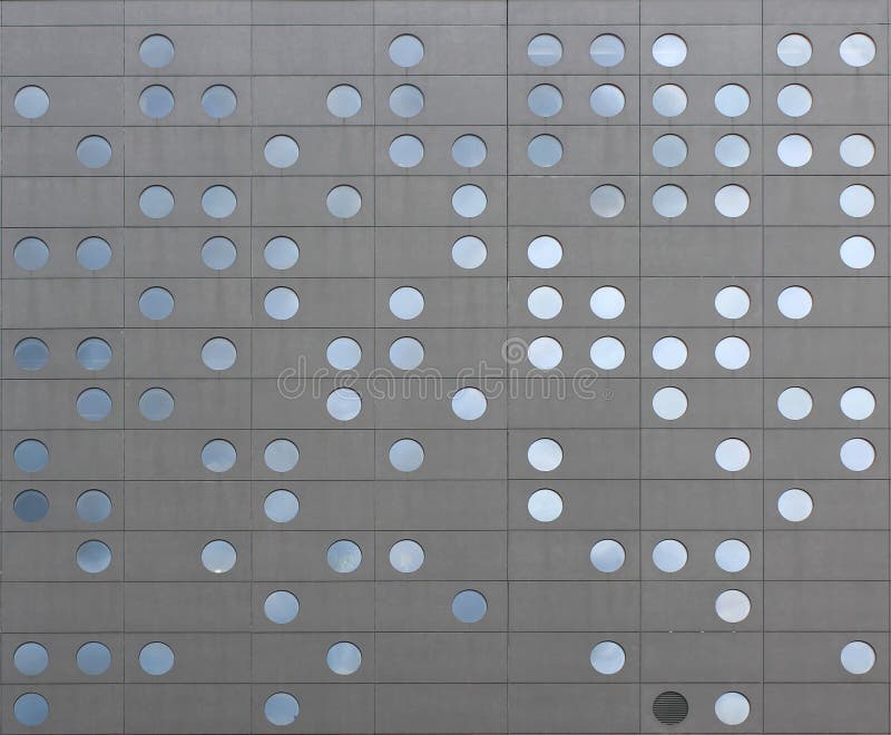 Wall and round windows stock photo. Image of round, pattern - 64415812