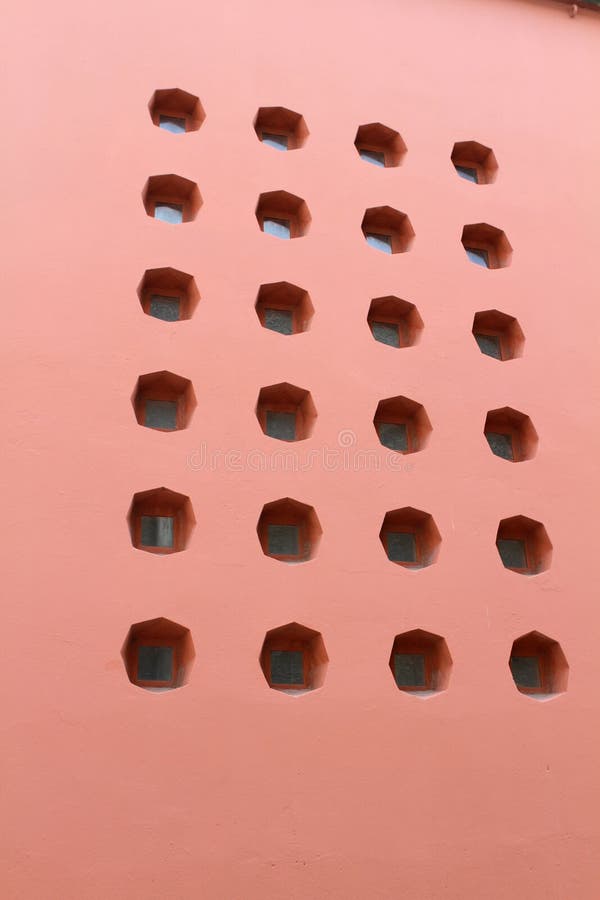 Wall with round windows stock photo. Image of opening - 37263472