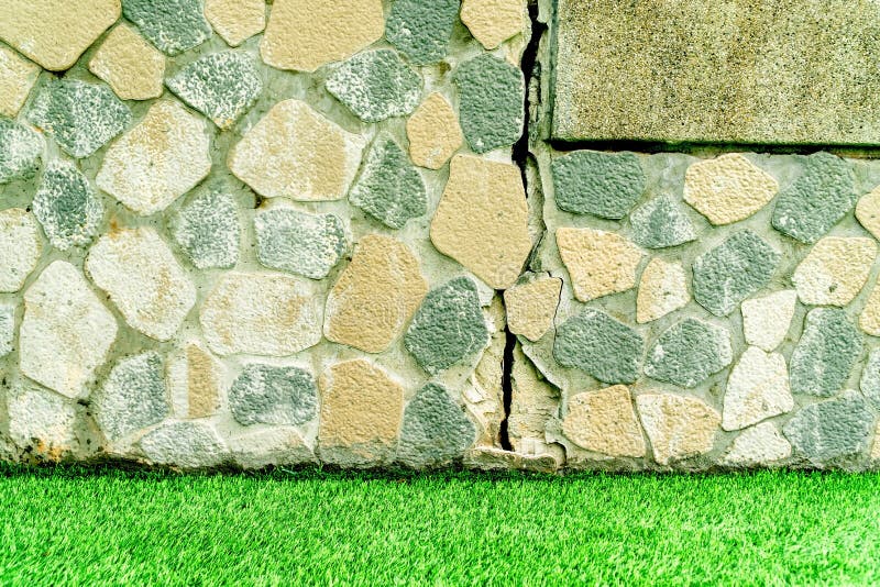 Wall Rupture, Causing Damage, the House Wall is Cracked Below Stock ...