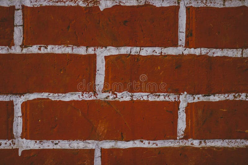 Wall of the Russian Stove Made of Red Bricks Stock Photo - Image of ...