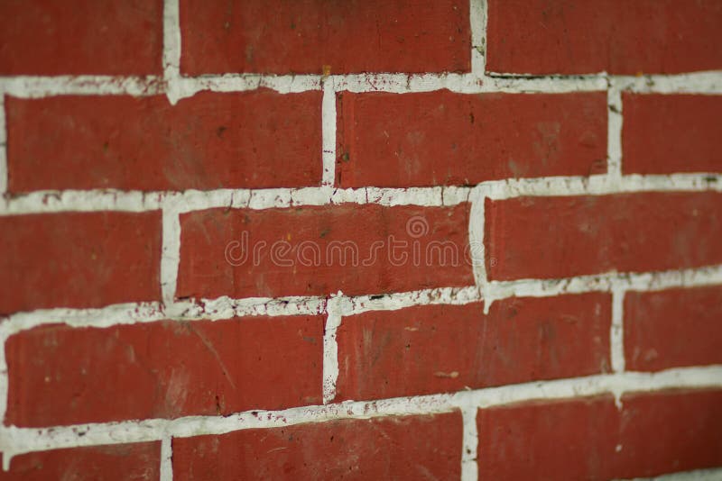 Wall of the Russian Stove Made of Red Bricks Stock Image - Image of ...