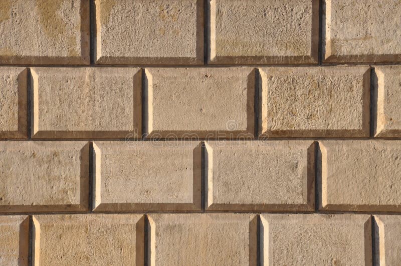 Wall with Rusticated Blocks Stock Image - Image of construction, built ...
