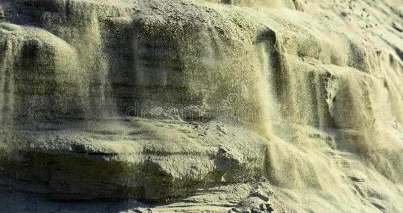 Wall sand pit with layers stock photo. Image of desert - 156650108