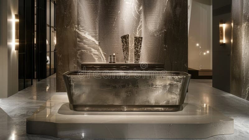 A Wall Sconce in a Front View of a Vanity, Casting a Warm Glow Over the ...