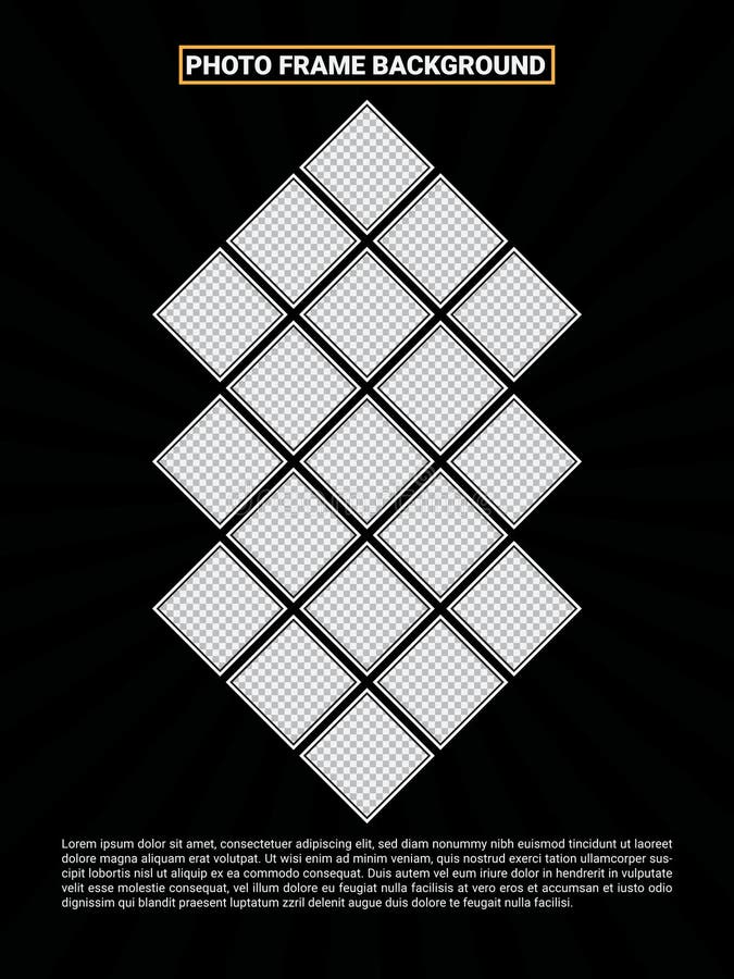 Wall Set of Different Photo Border Frames for Interior Designs in ...