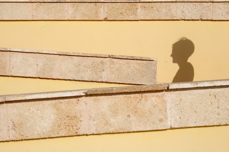 Wall shadow stock image. Image of abstract, wall, yellow - 11207181