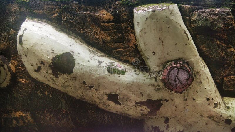 A wall shaped like a log stock image. Image of shaped - 210871709